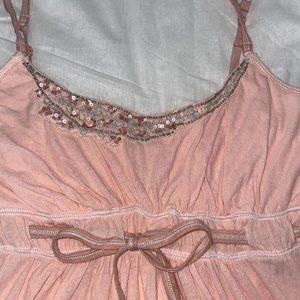 Mystree | Tops | Mystree Light Pink Y2k Tank Top | Poshmark